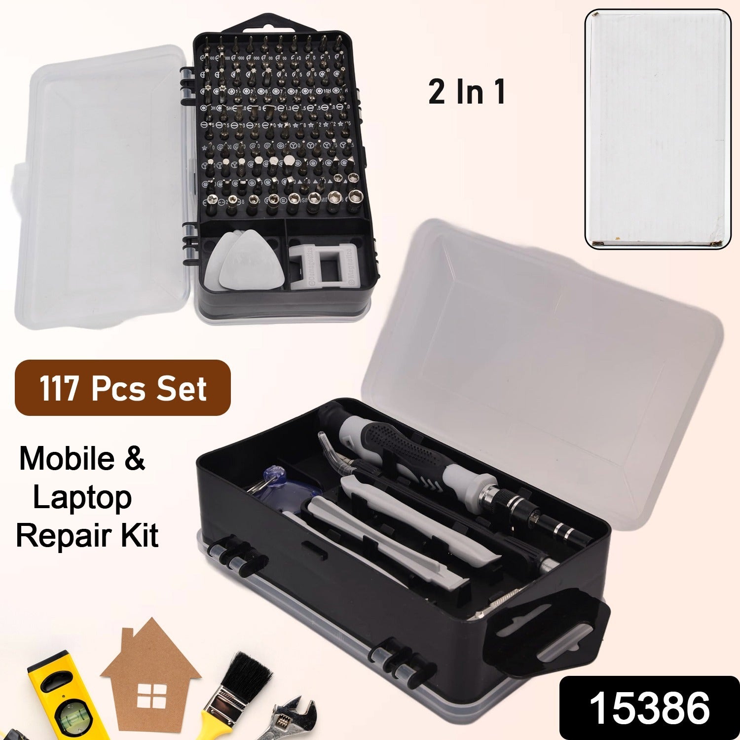 Screwdriver Electronic Laptop Mobile Repair Tool Kit (117 Pcs Set ...