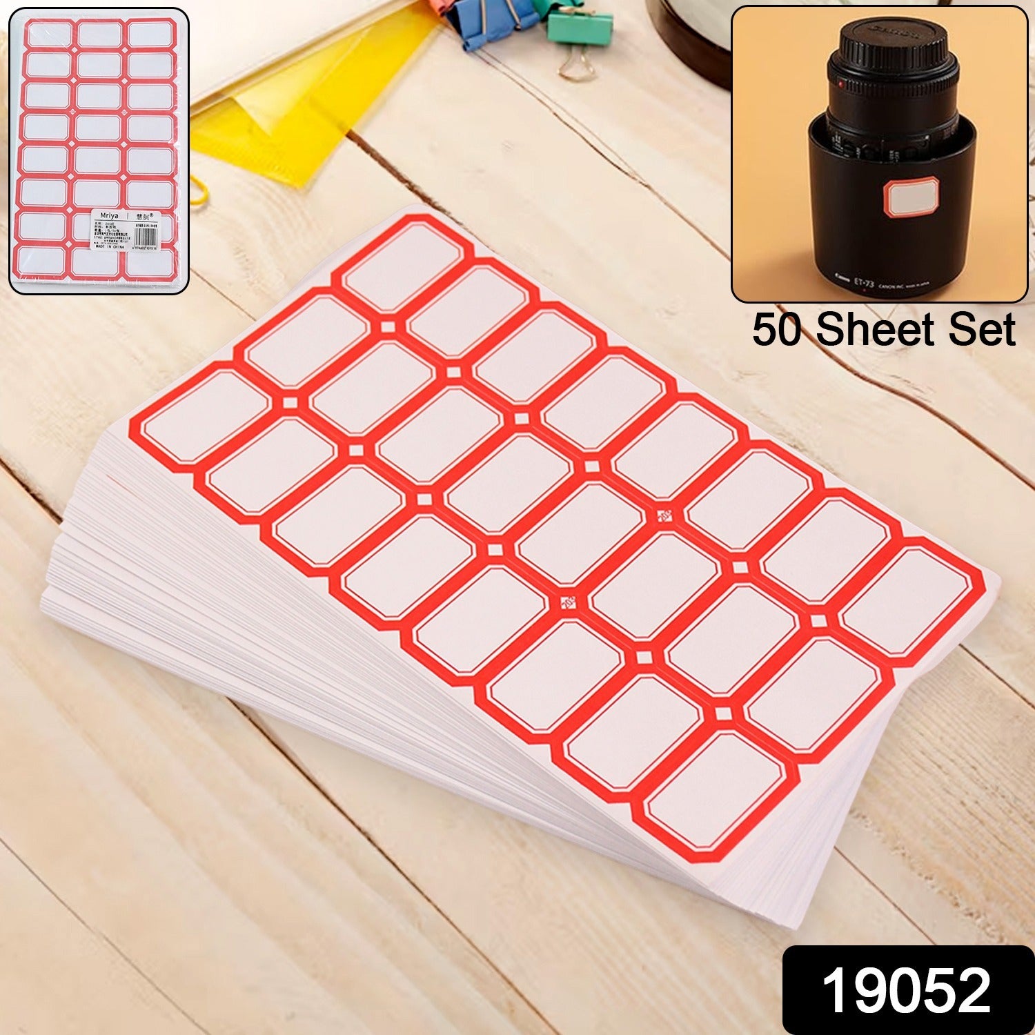 Multipurpose Writable Blank Label Sticker Sheets (50 Sheet) – Tarika’z